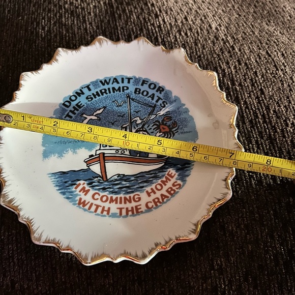 Accents | Vintage Shrimp Boat Plate | Poshmark